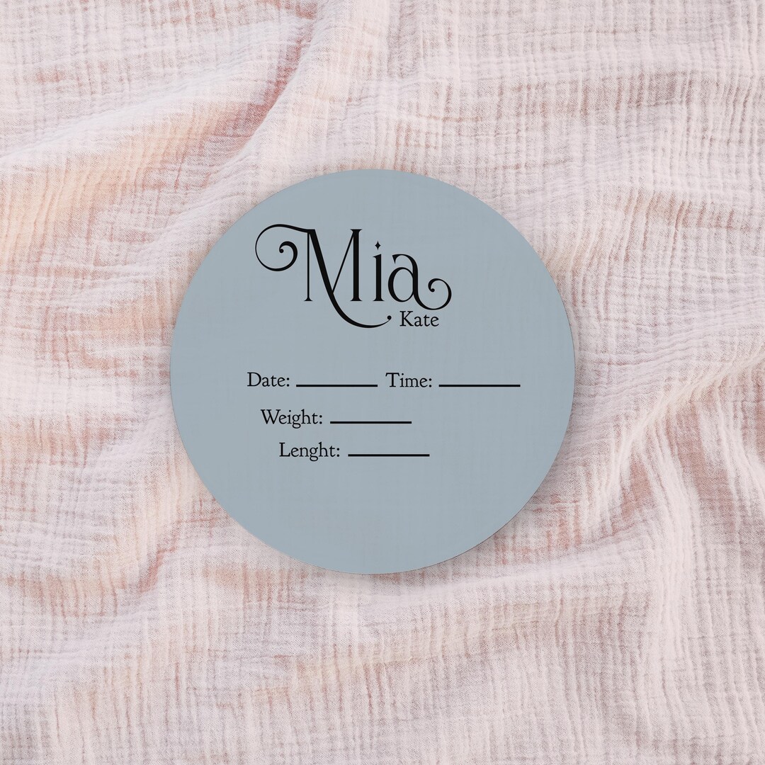 Personalized Birth Stat Sign for Baby Hospital Announcement Sign Custom ...