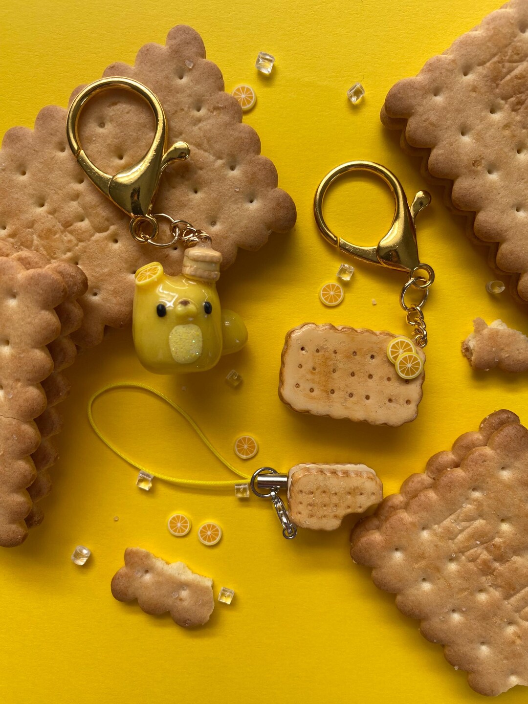 Lemon Puff (inspired) Keychains - Cat (glow in the Dark), Keychain ...