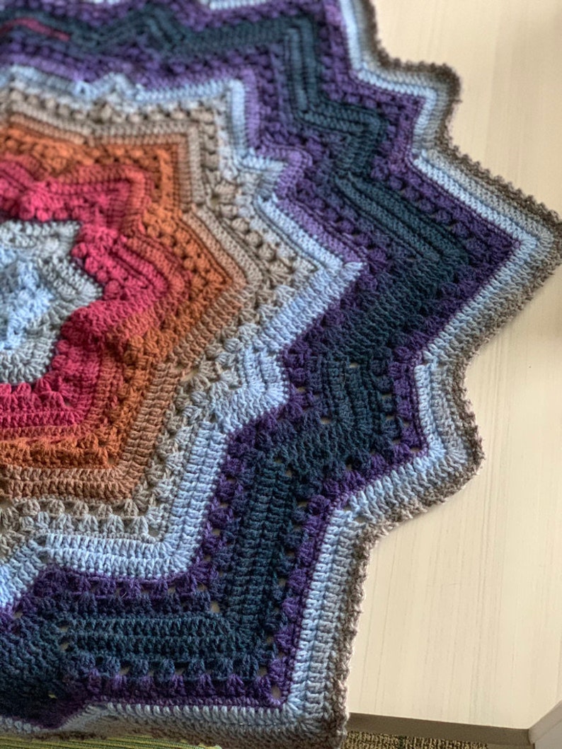 6-day Supernova Blanket Crochet Pattern by Betty Mcknit | Etsy