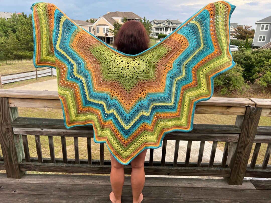 6-day Supernova Shawl Crochet Pattern by Betty Mcknit - Etsy