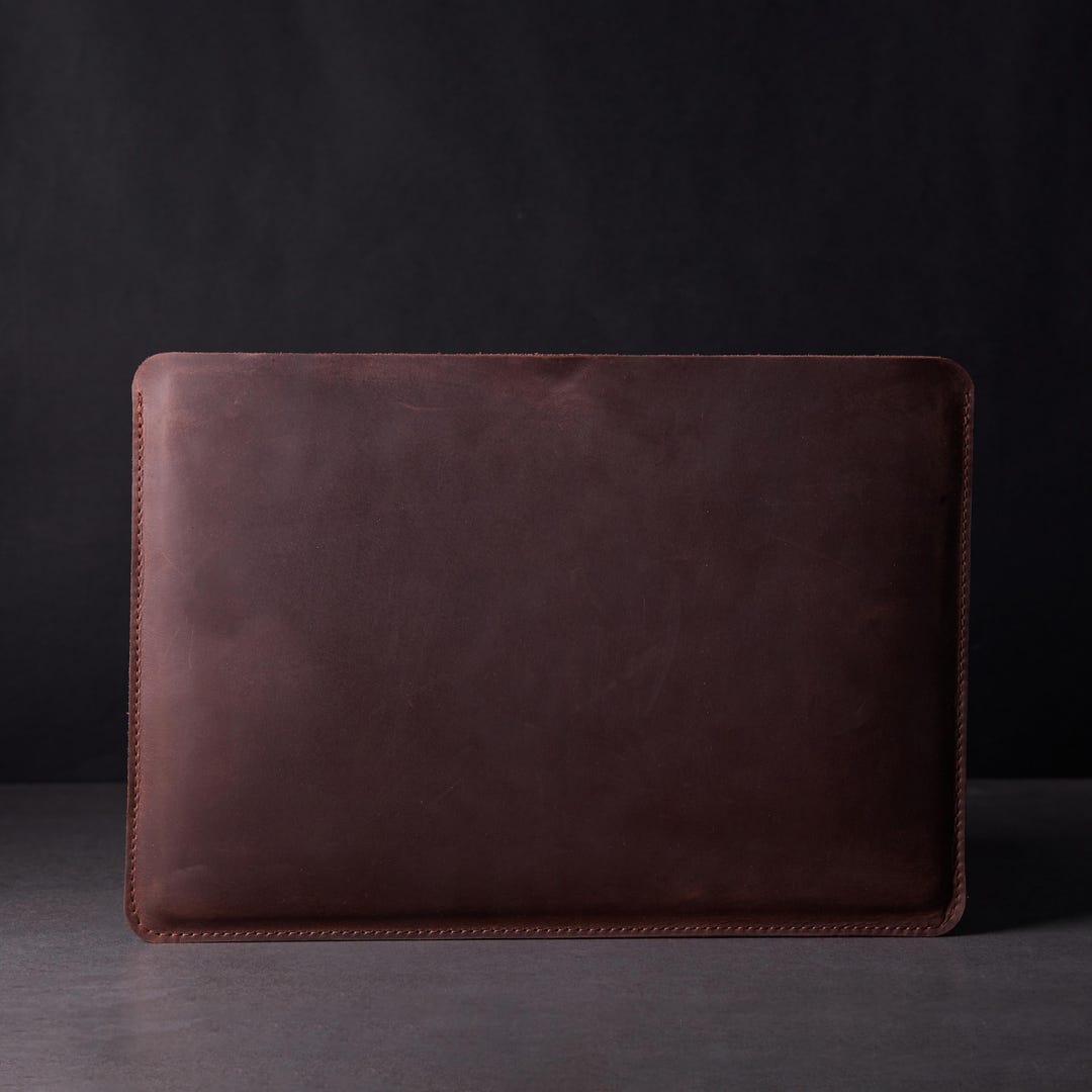Leather Laptop Cover Personalized Sleeve for MacBook Air 15 16, MacBook ...