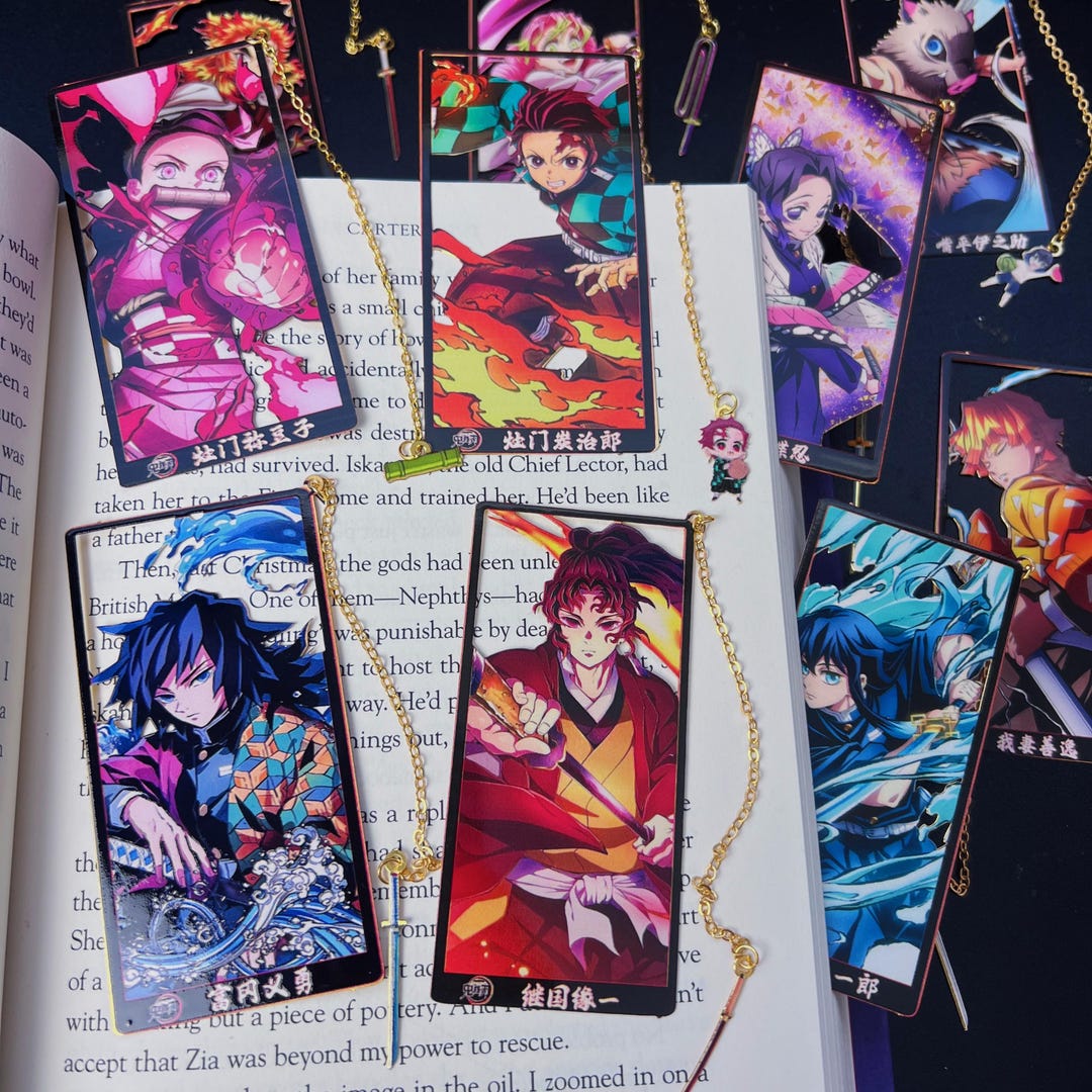 Anime Metal Bookmarks, Demon Anime Bookmarks, Anime Gift, Anime ...
