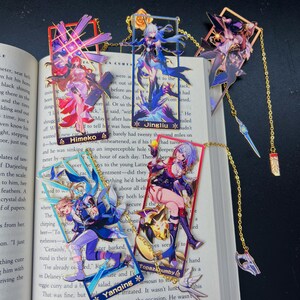HSR Metal Bookmarks, Honkai Star Rail Bookmarks, HSR Gold Metal ...
