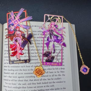 HSR Metal Bookmarks, Honkai Star Rail Bookmarks, HSR Gold Metal ...