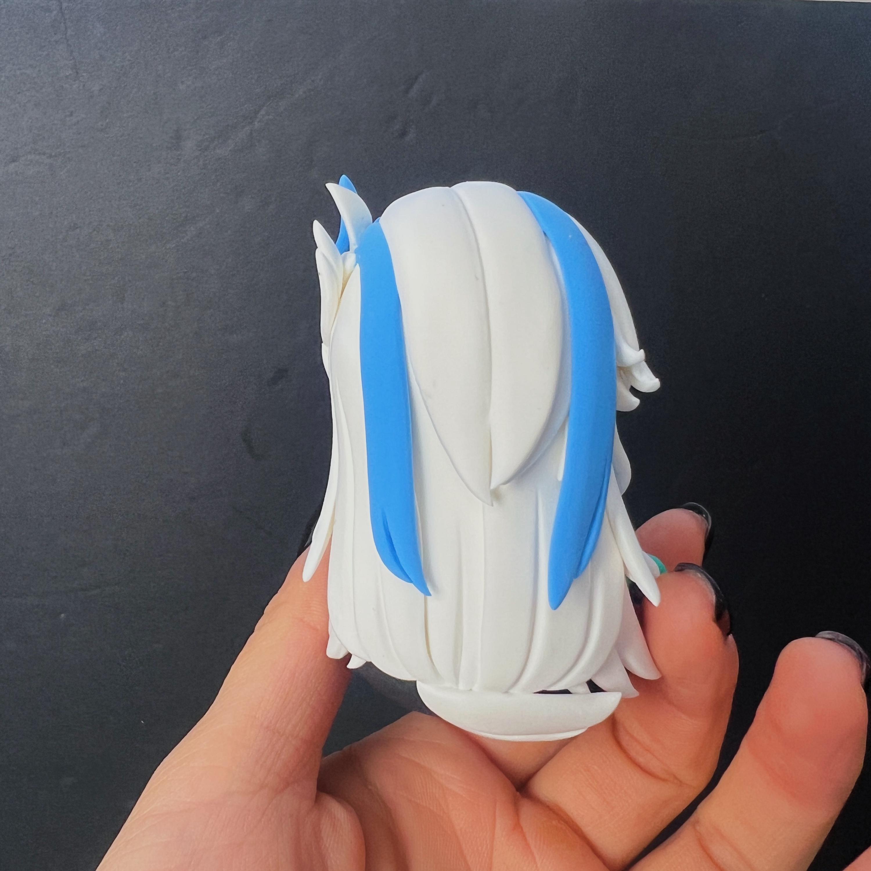 Genshin Impact Neuvillette Clay Figurine, Custom Handmade Neuvillette ...