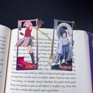 Ninja Anime Metal Bookmarks, Anime Bookmarks, Anime Gift, Anime Printed ...