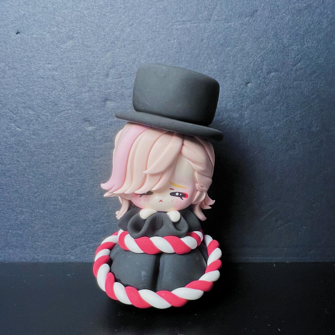 Genshin Impact Lyney Clay Figurine, Custom Handmade Lyney Clay Figurine ...