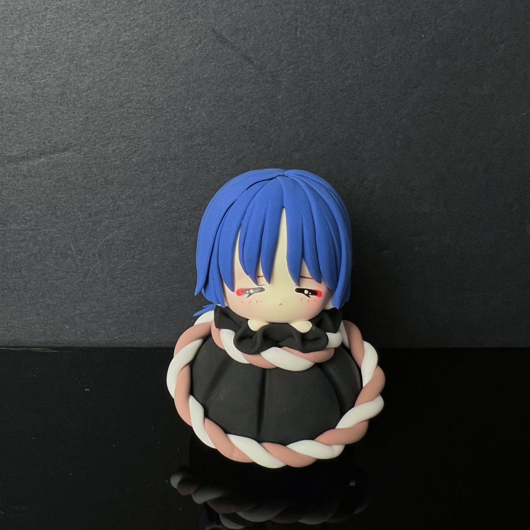 Genshin Impact Scaramouche Clay Figurine, Handmade Scaramouche Clay ...