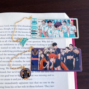 Anime Metal Bookmarks, Volleyball Anime Bookmarks, Anime Gift, Anime ...