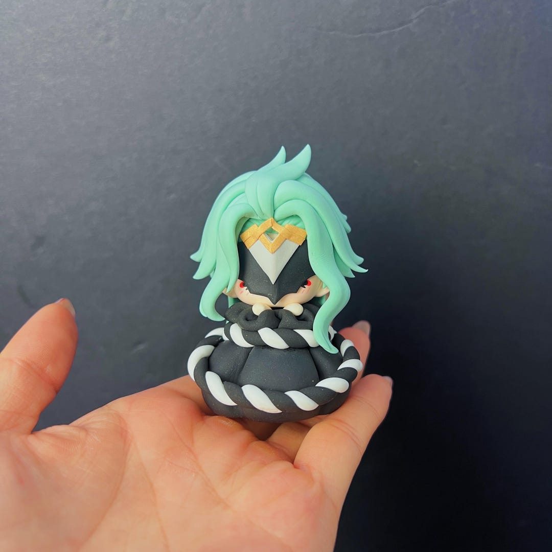 Genshin Impact Dottore Clay Figurine, Custom Handmade Dottore Clay Doll ...