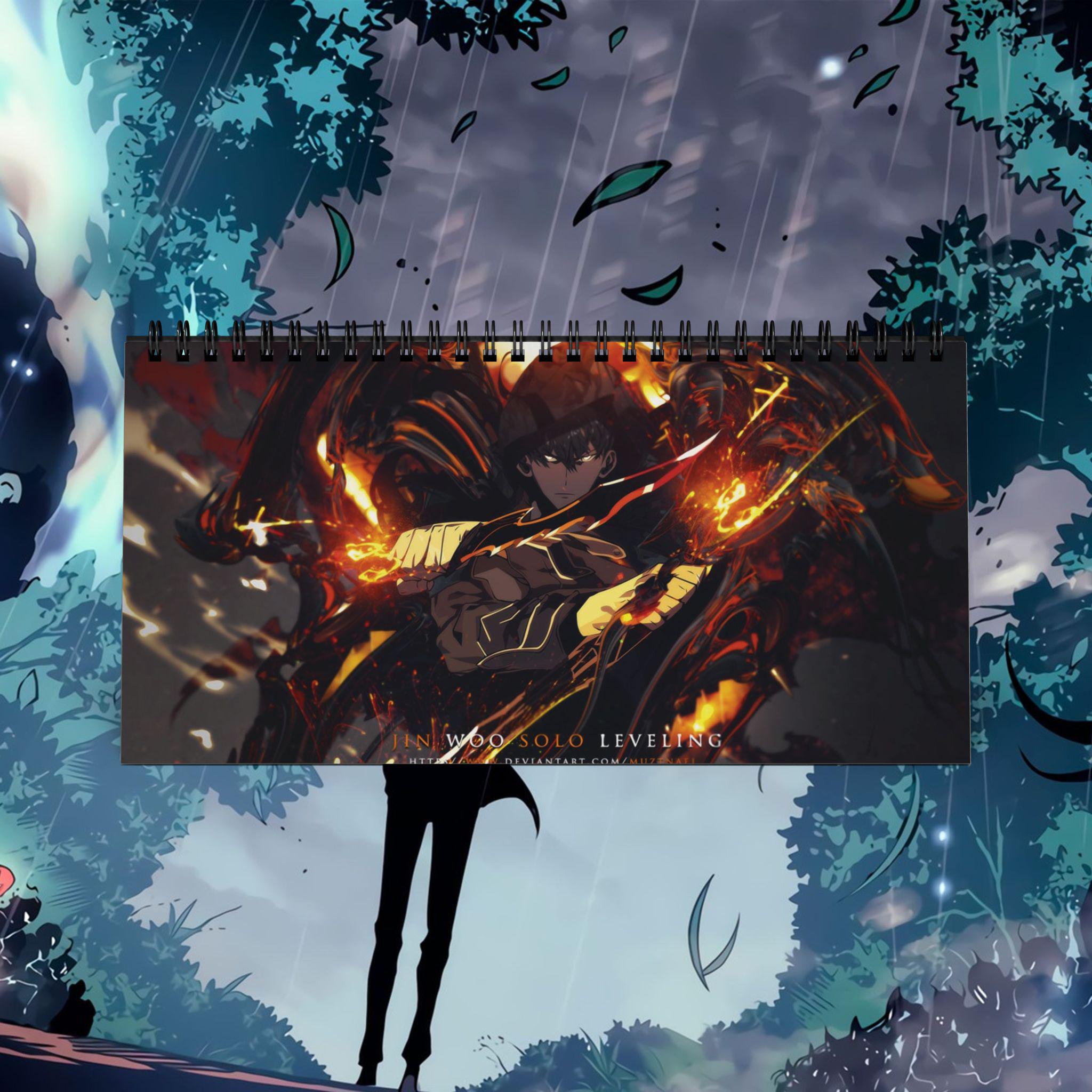 Solo Leveling 2025 Desktop Calendar, Anime Desk Calendar, Anime Desk ...