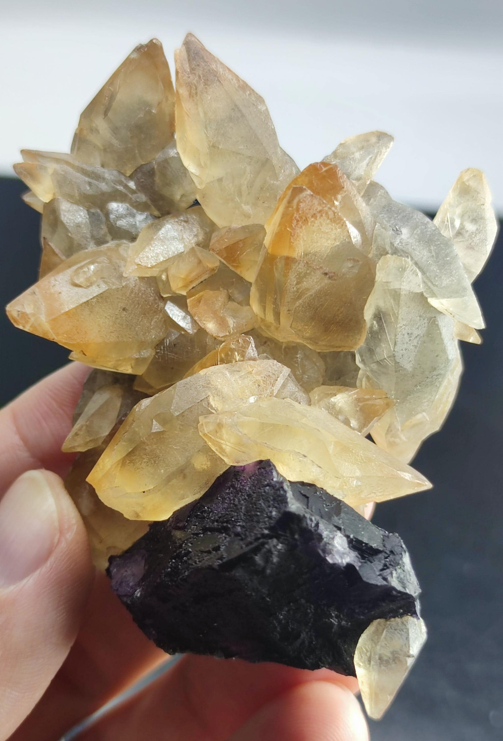 Dragon Scale Calcite With Fluorite From Denton Mine, Illinois, USA - Etsy