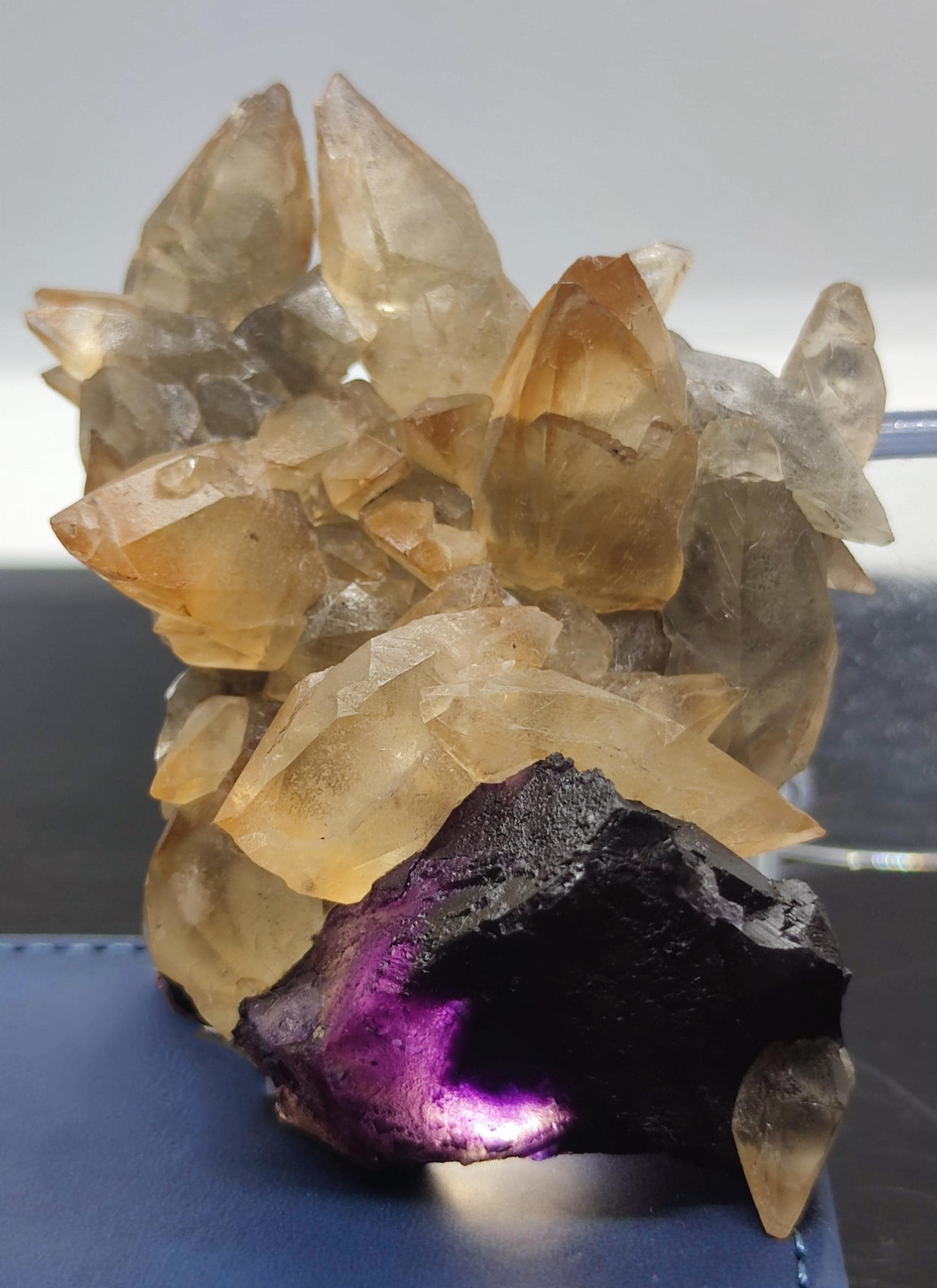 Dragon Scale Calcite With Fluorite From Denton Mine, Illinois, USA - Etsy