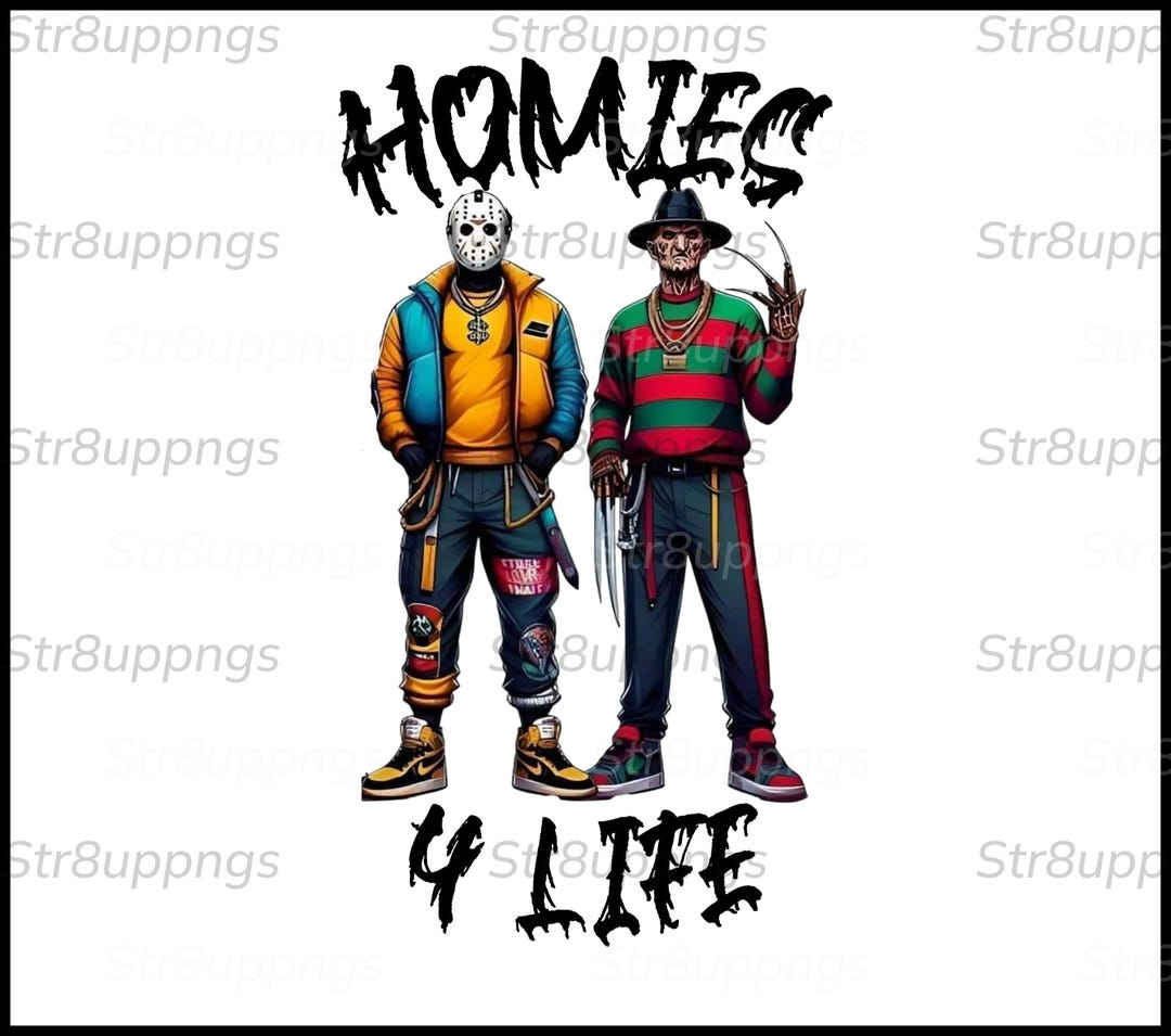 Playful Horror Homies Clipart for Instant Download - Cartoonish ...