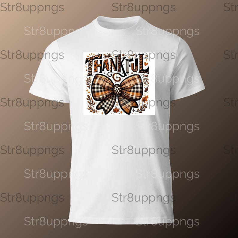 Thankful Clipart Design With Bold Patterns and Cozy Bow for Autumn ...