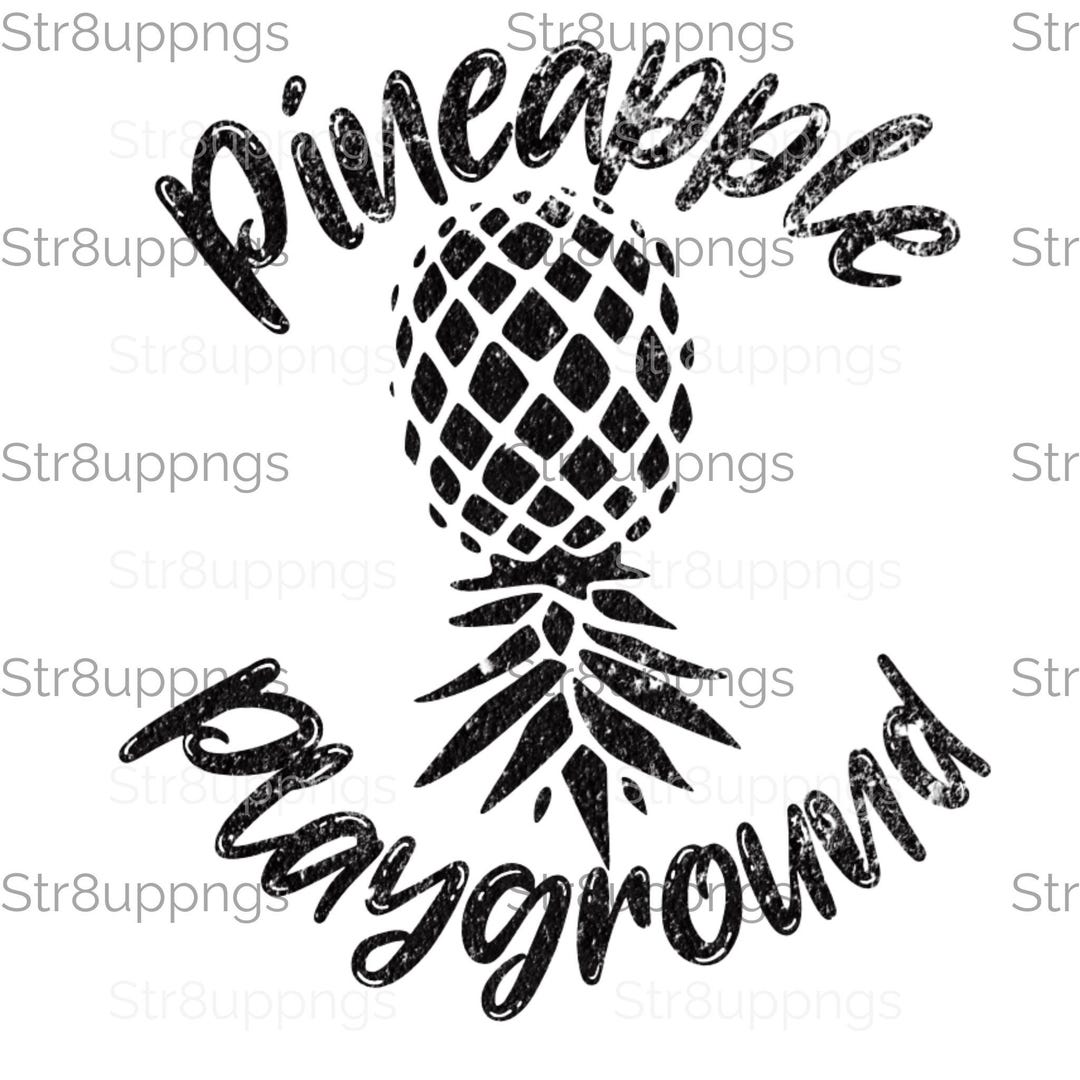 Pineapple Playground Clipart: Whimsical Design (digital Download) - Etsy