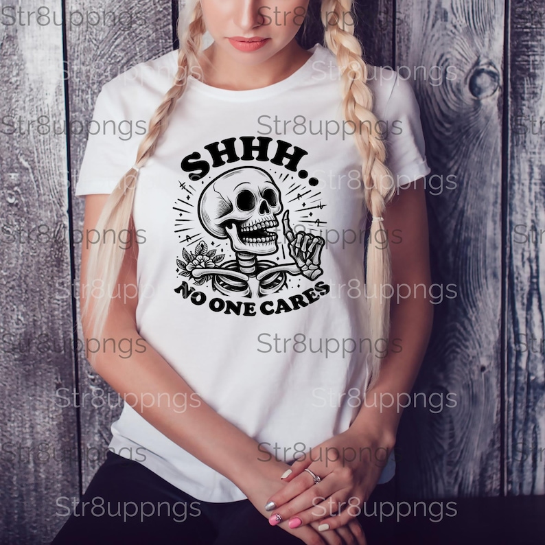 Whimsical Skeleton Clipart With Shushing Gesture and SHHH.. NO ONE ...