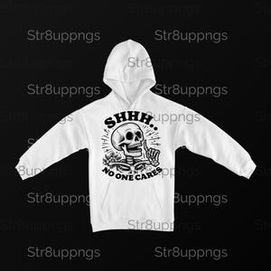 Whimsical Skeleton Clipart With Shushing Gesture and SHHH.. NO ONE ...