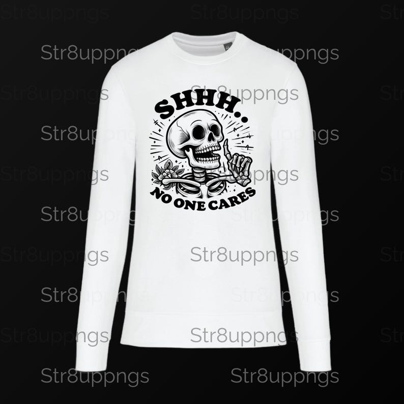 Whimsical Skeleton Clipart With Shushing Gesture and SHHH.. NO ONE ...