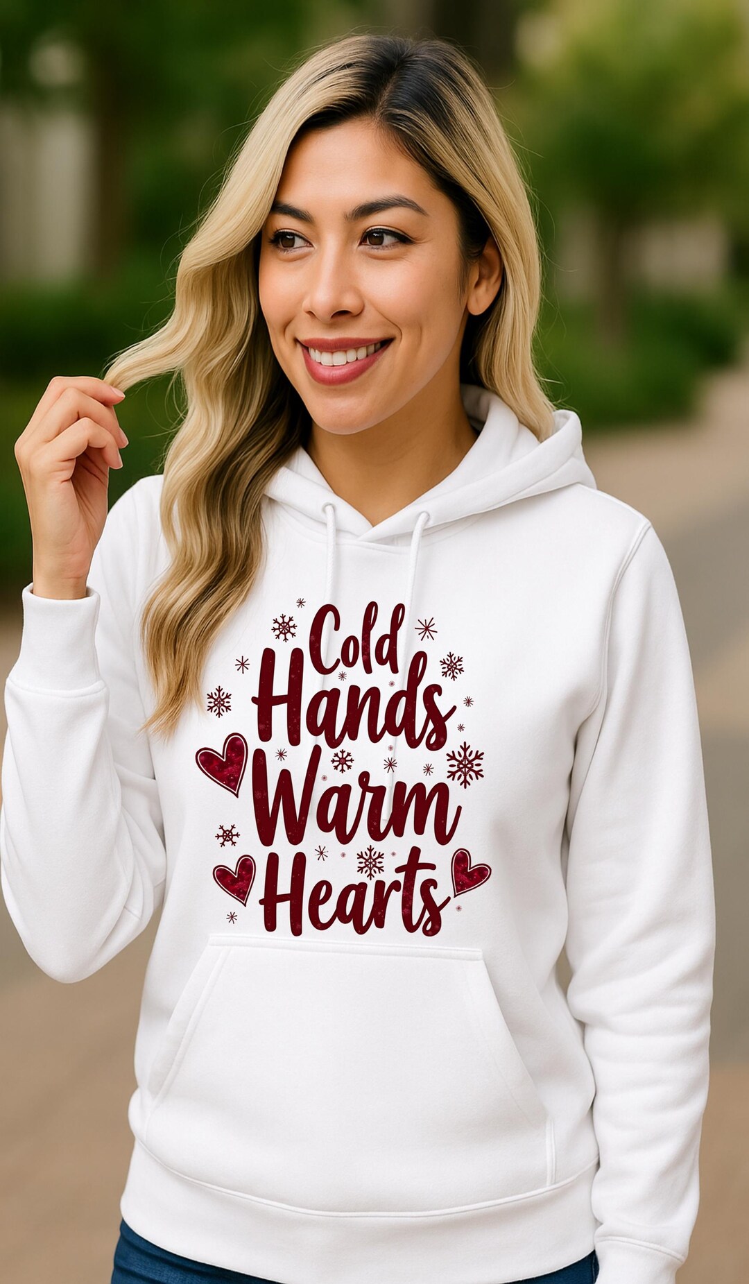 Cold Hands Warm Hearts - Playful Winter Typography Design for ...