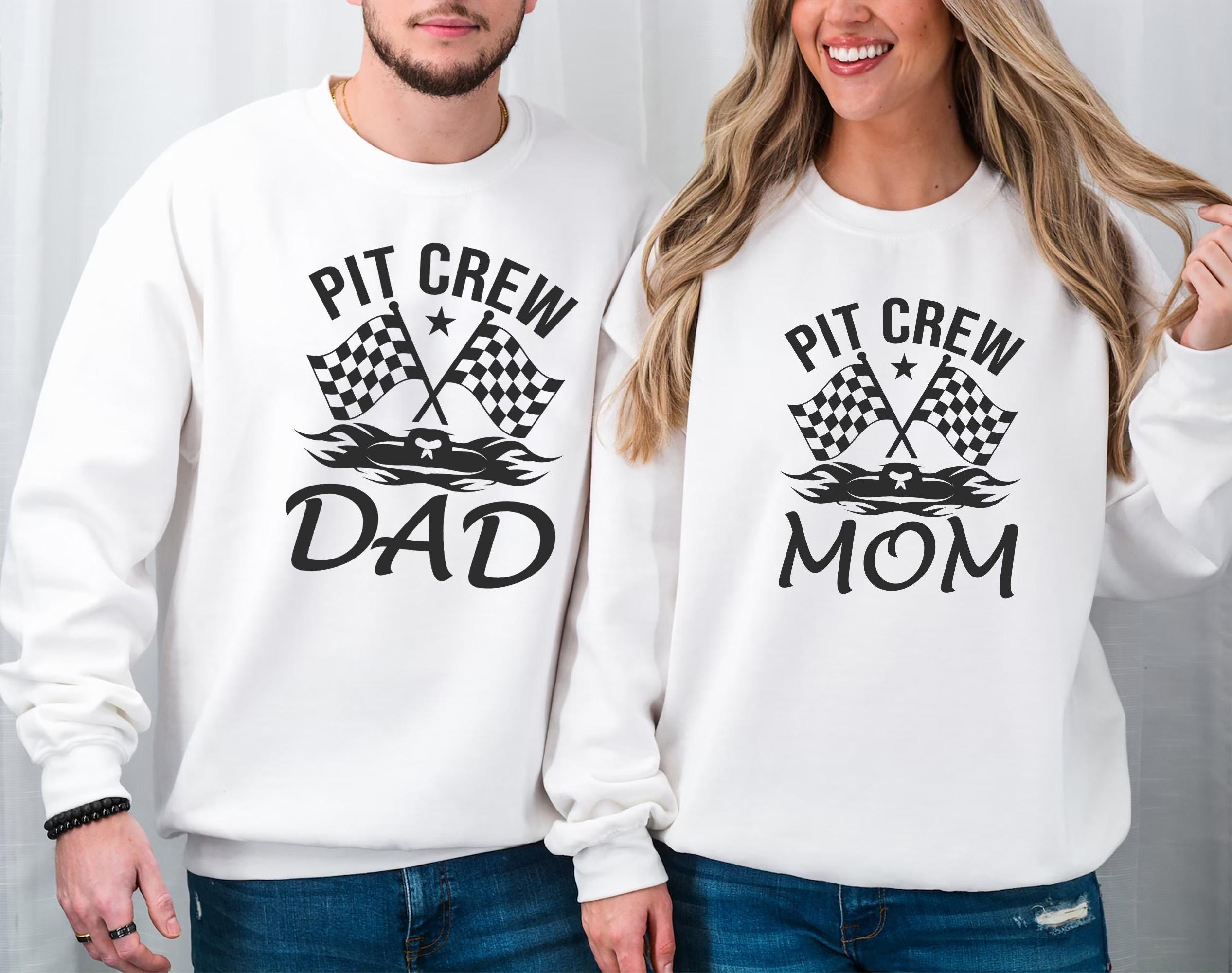 Pit Crew Family Matching Birthday Sweatshirt, Race Car Theme Birthday ...