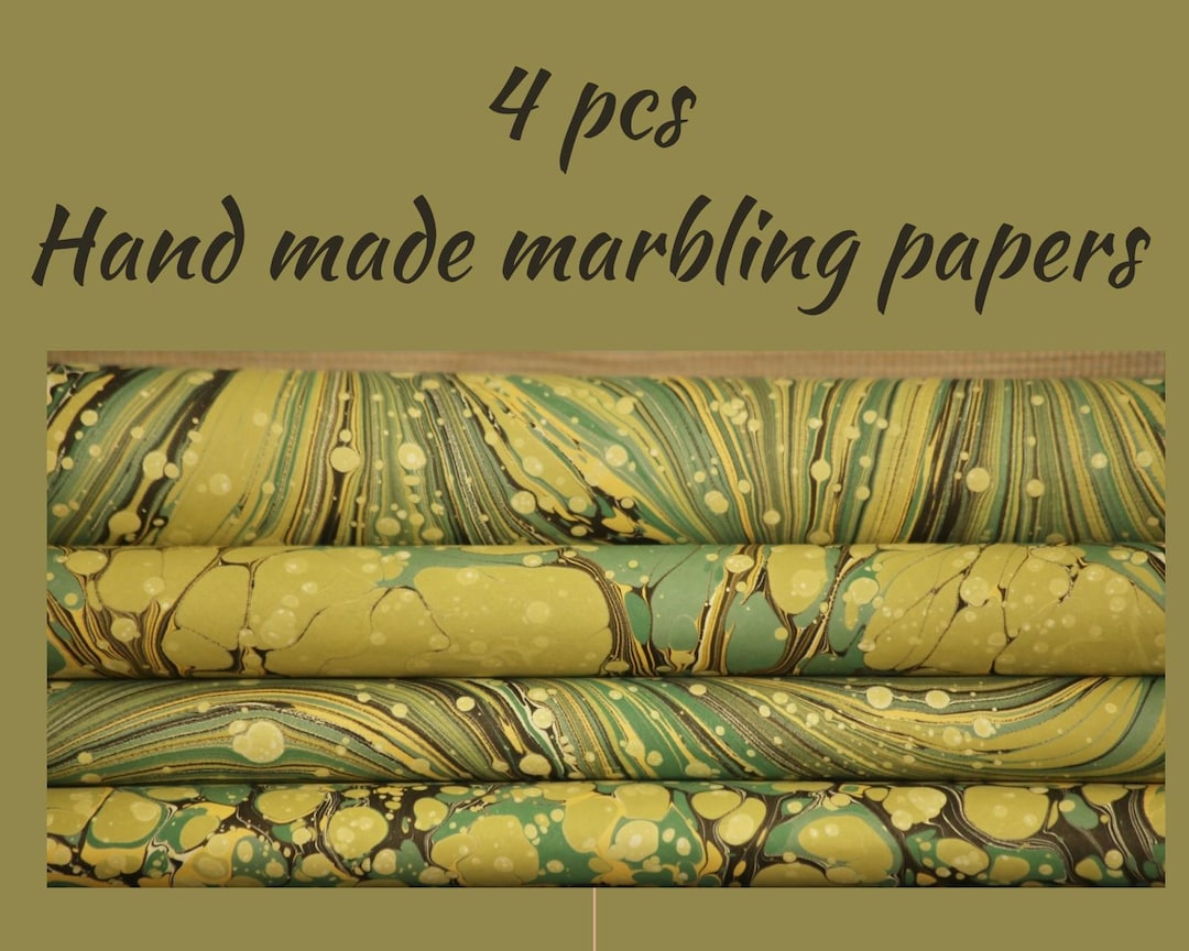 Handmade Marbled Papers - Etsy