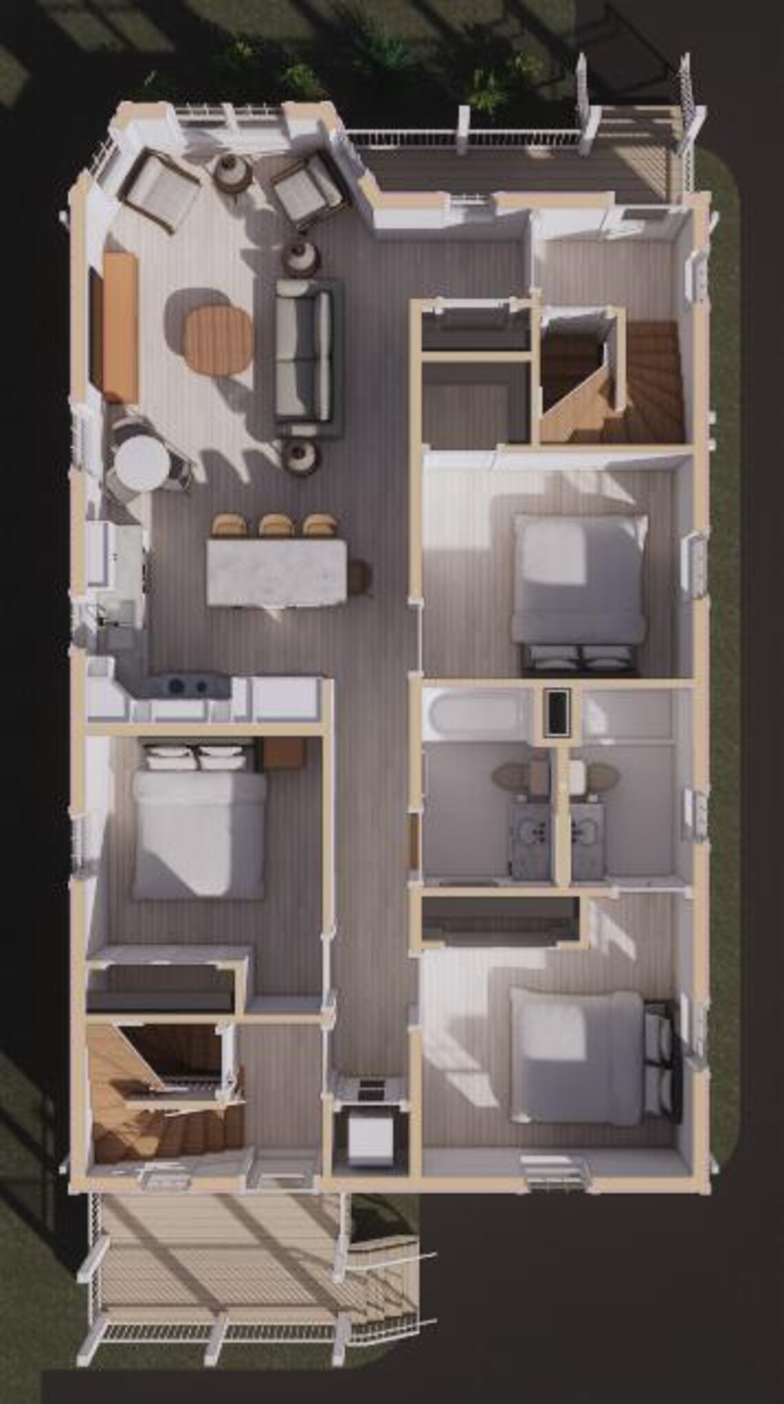 Complete Architectural Construction Drawing Set for Two-family ...