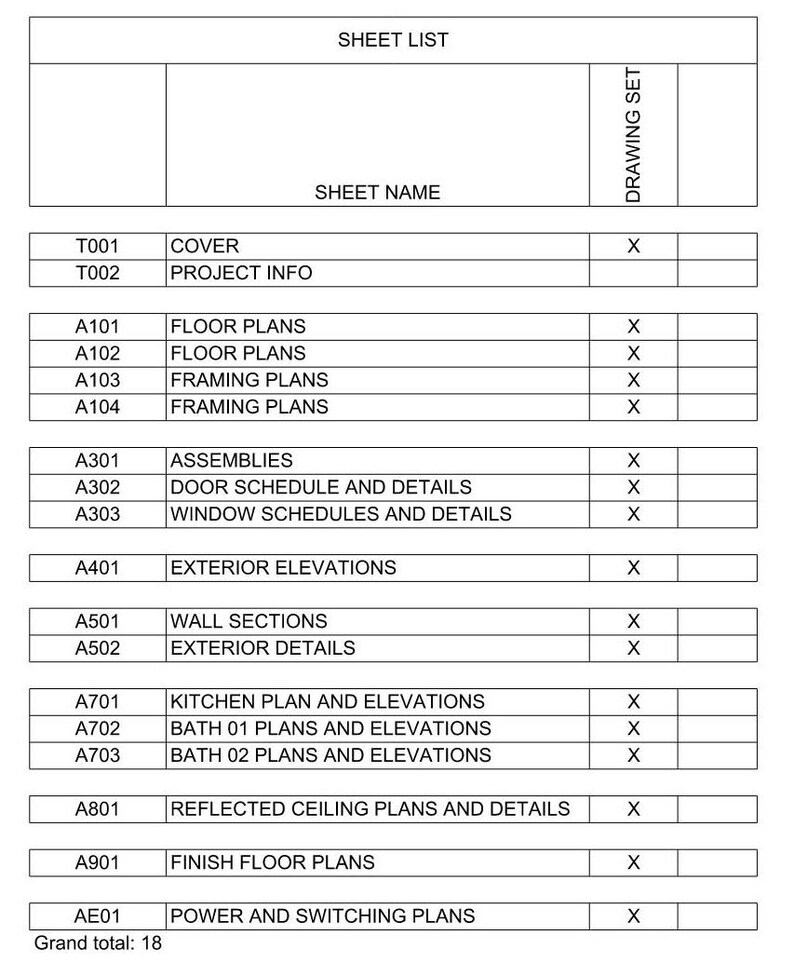 Complete Architectural Construction Drawing Set for Two-family ...