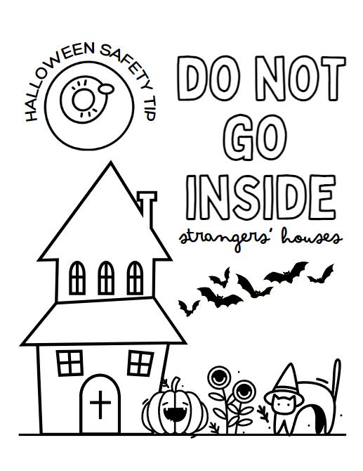 Halloween Coloring Candy -safety Tips - Etsy