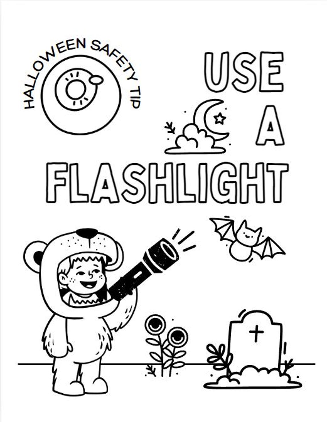 Halloween Coloring Candy -safety Tips - Etsy