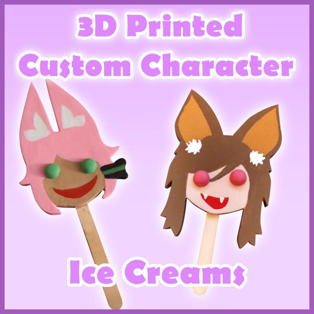Custom 3D Printed Character Ice Cream - Etsy