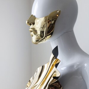 Half Face Golden Mask for Masquerade and Parties, Special Events ...