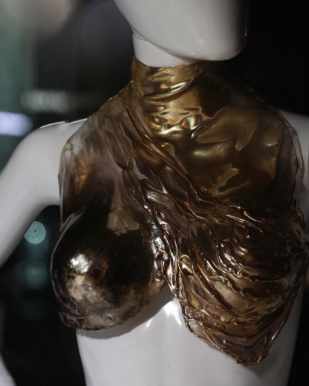 Custom Chrome Armor Corset Bustier Top, Cosplay Breastplate Armor ...