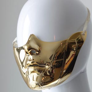 Half Face Golden Mask for Masquerade and Parties, Special Events ...