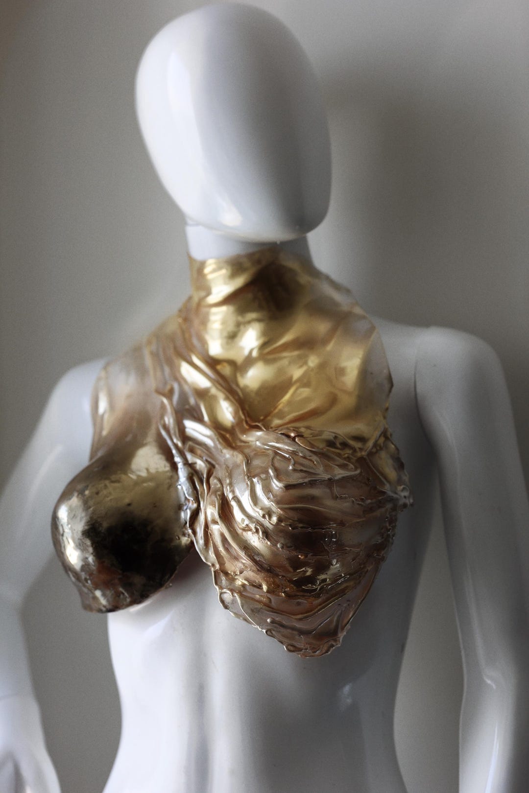 Custom Chrome Armor Corset Bustier Top, Cosplay Breastplate Armor ...