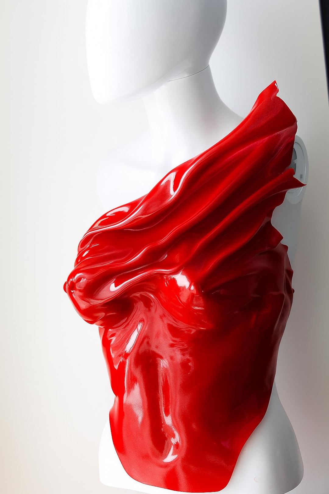 Red Armor Custom Corset Bustier Top, Breastplate Armor Costumes Cosplay ...