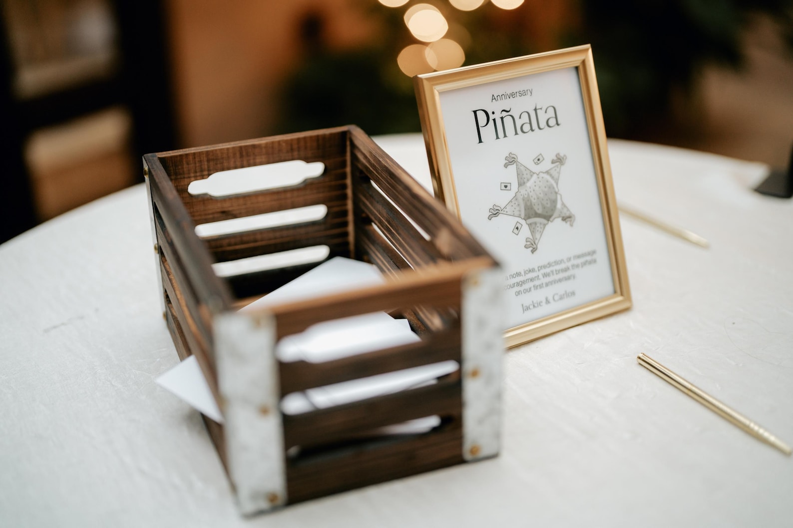 8x10 Piñata Table Sign Template Variant, Minimalist Printable Table ...