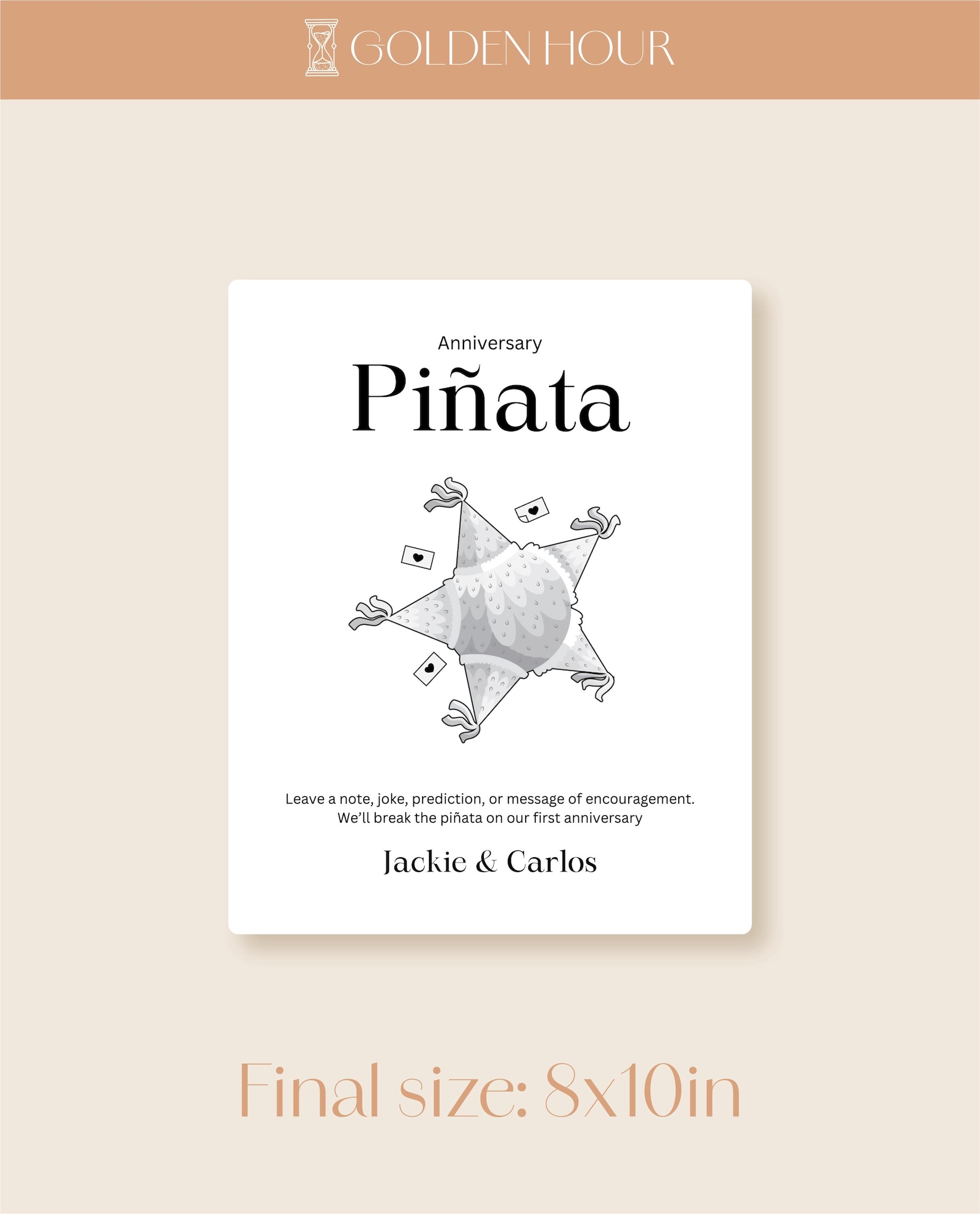 Piñata Table Sign Template: Fun Wedding Activity (digital Download) - Etsy