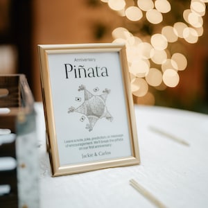 Piñata Table Sign Template: Fun Wedding Activity (digital Download) - Etsy