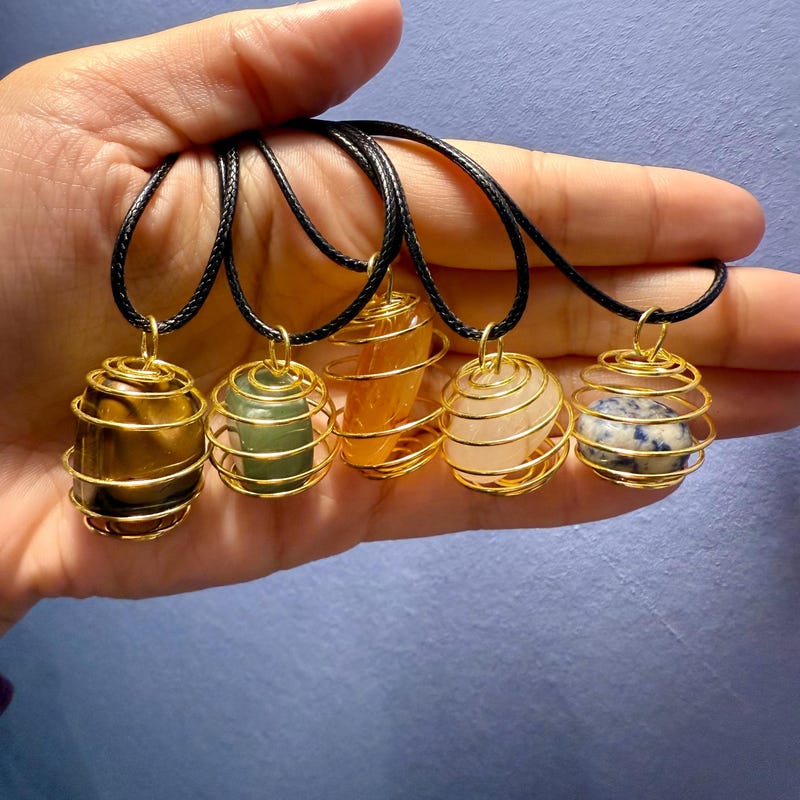 Crystal Cage Necklace - Etsy