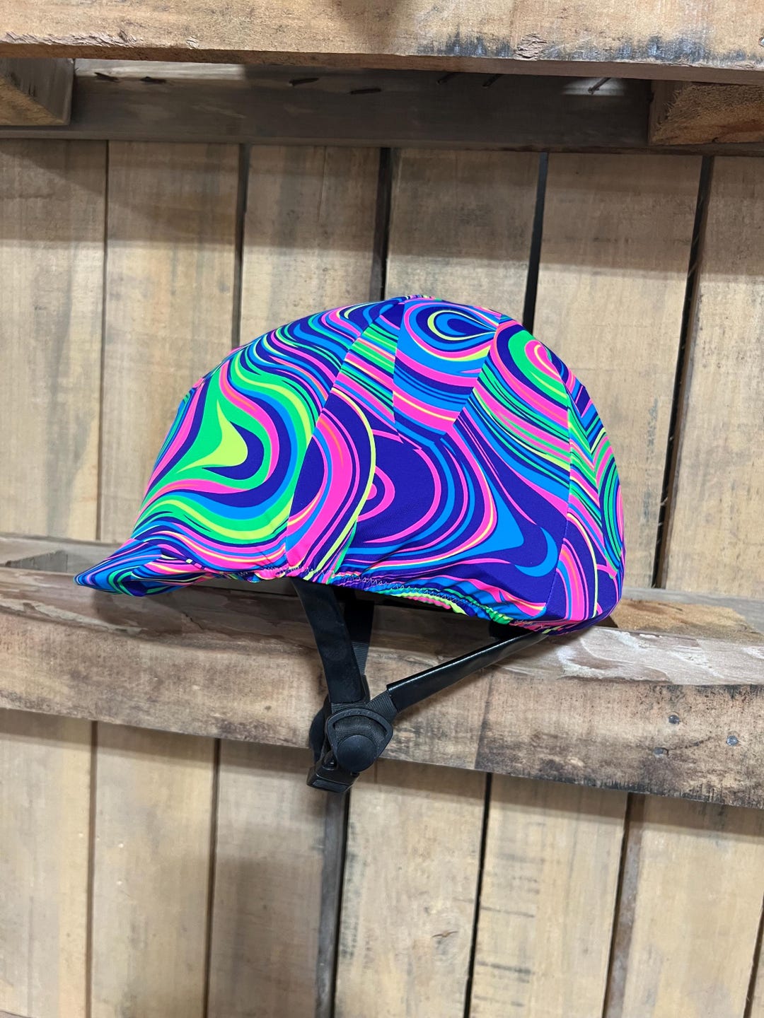 Neon Glow Worm Helmet Cover for Equestrian Riding Helmet - Etsy