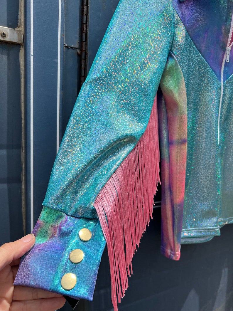 Seafoam Sparkly Rodeo Shirt With Full Separating Front Zipper and Snap ...