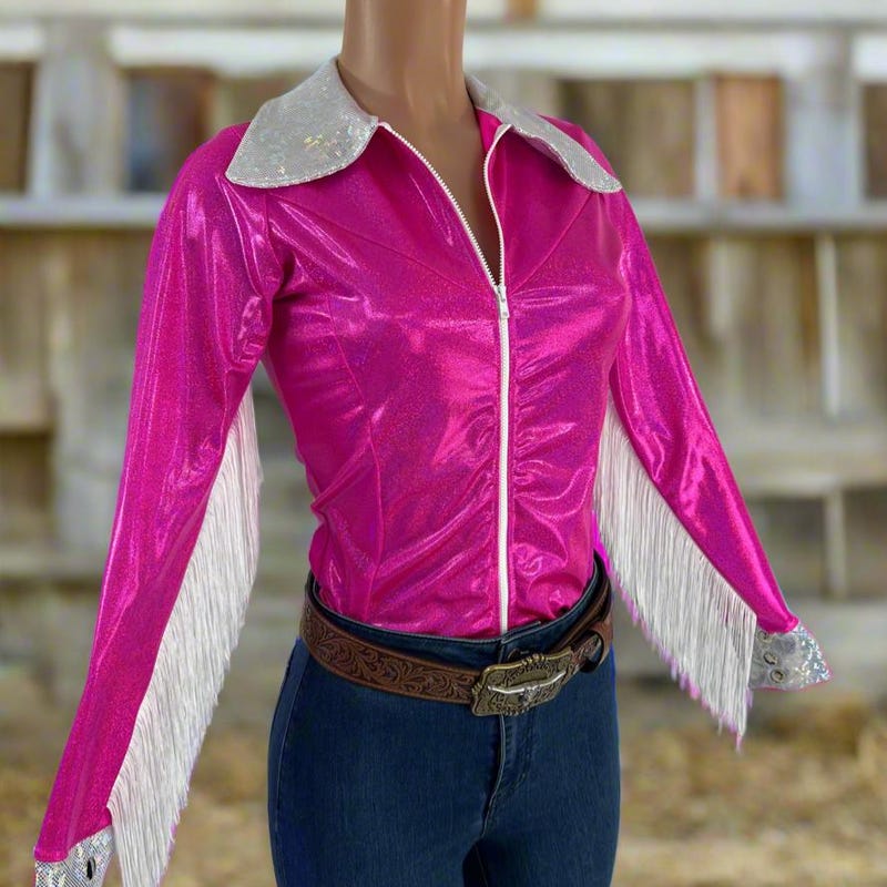 Pink Vest With Fringe - Etsy