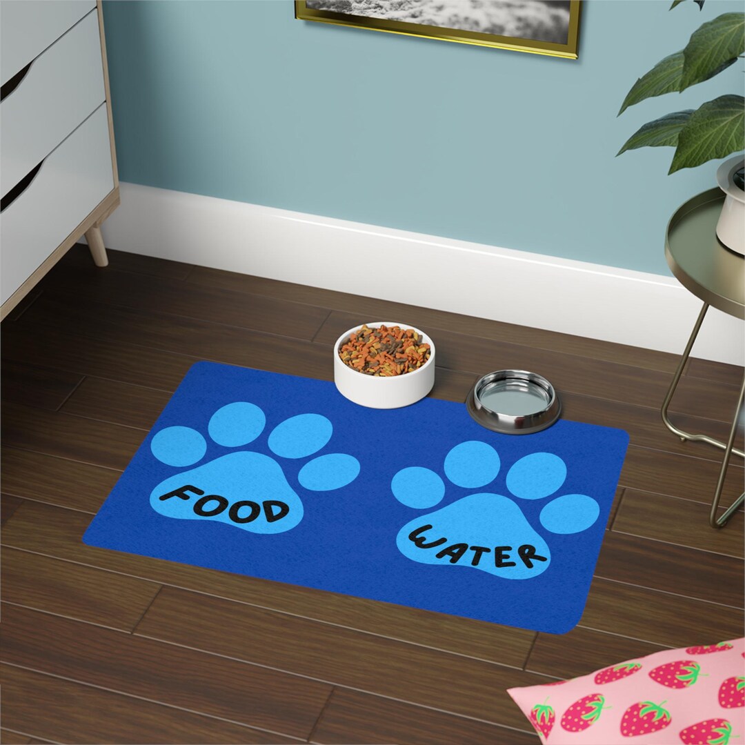 Pet Food and Water Mat - Etsy