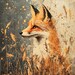 Cute Fox Art Print | Digital Download | Digital Print | 1 Image | JPEG ...