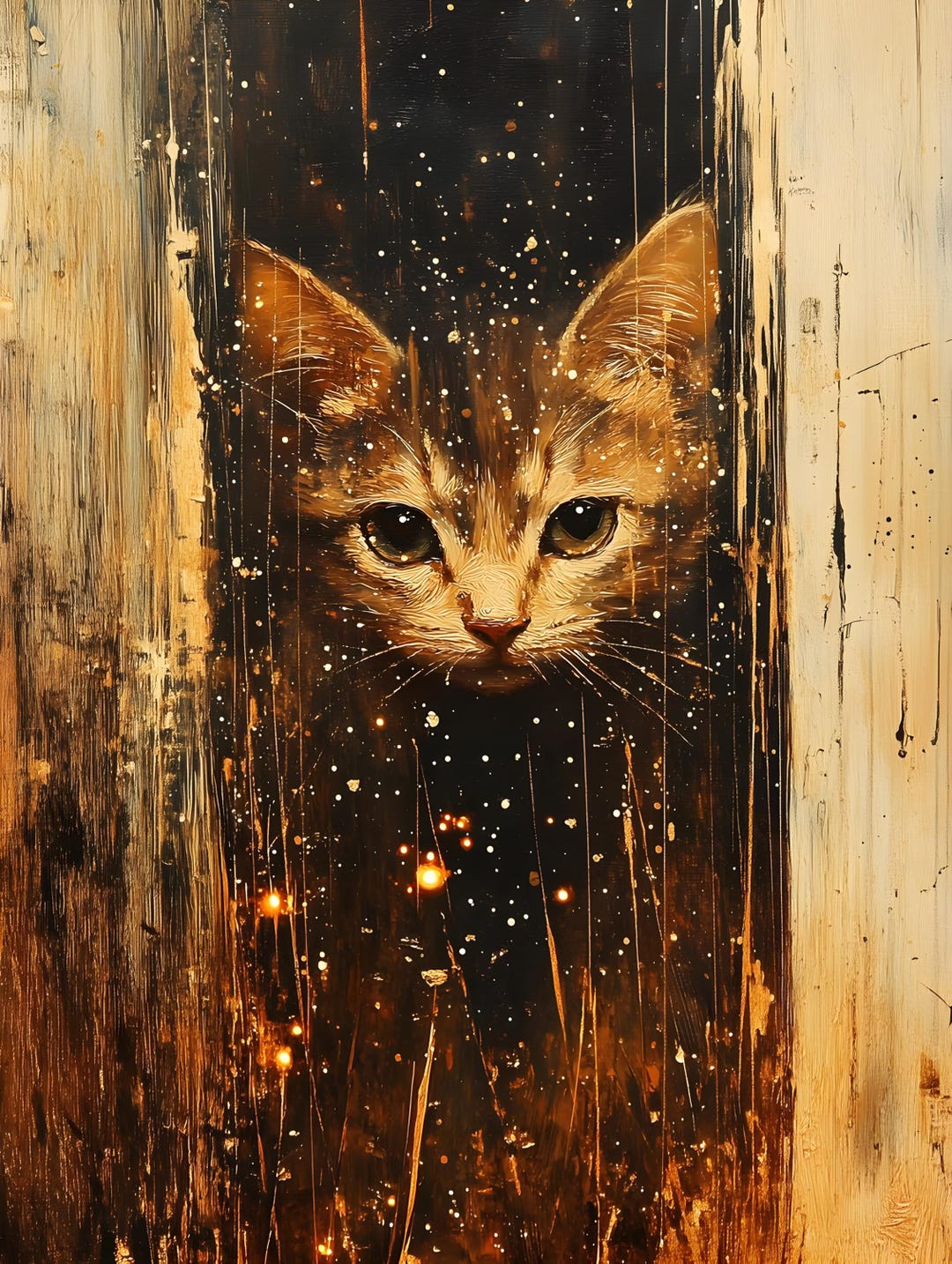 Beautiful Cat Art Print | Digital Download | Digital Print | 1 Image ...