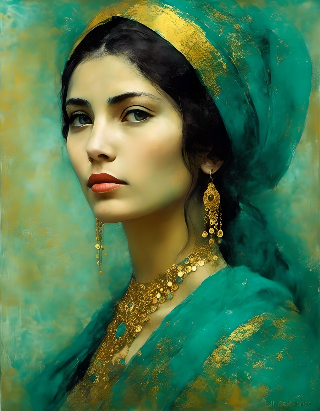 Feminine Portrait Art Prints | Digital Download | Digital Prints | 2 ...