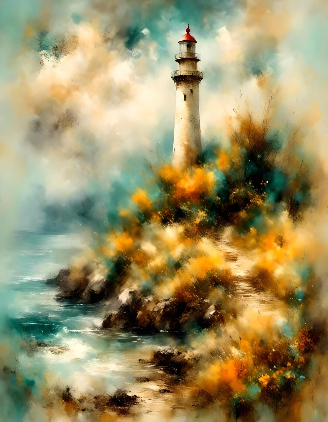 Beautiful Lighthouse Collection Art Prints | Digital Download | Digital ...