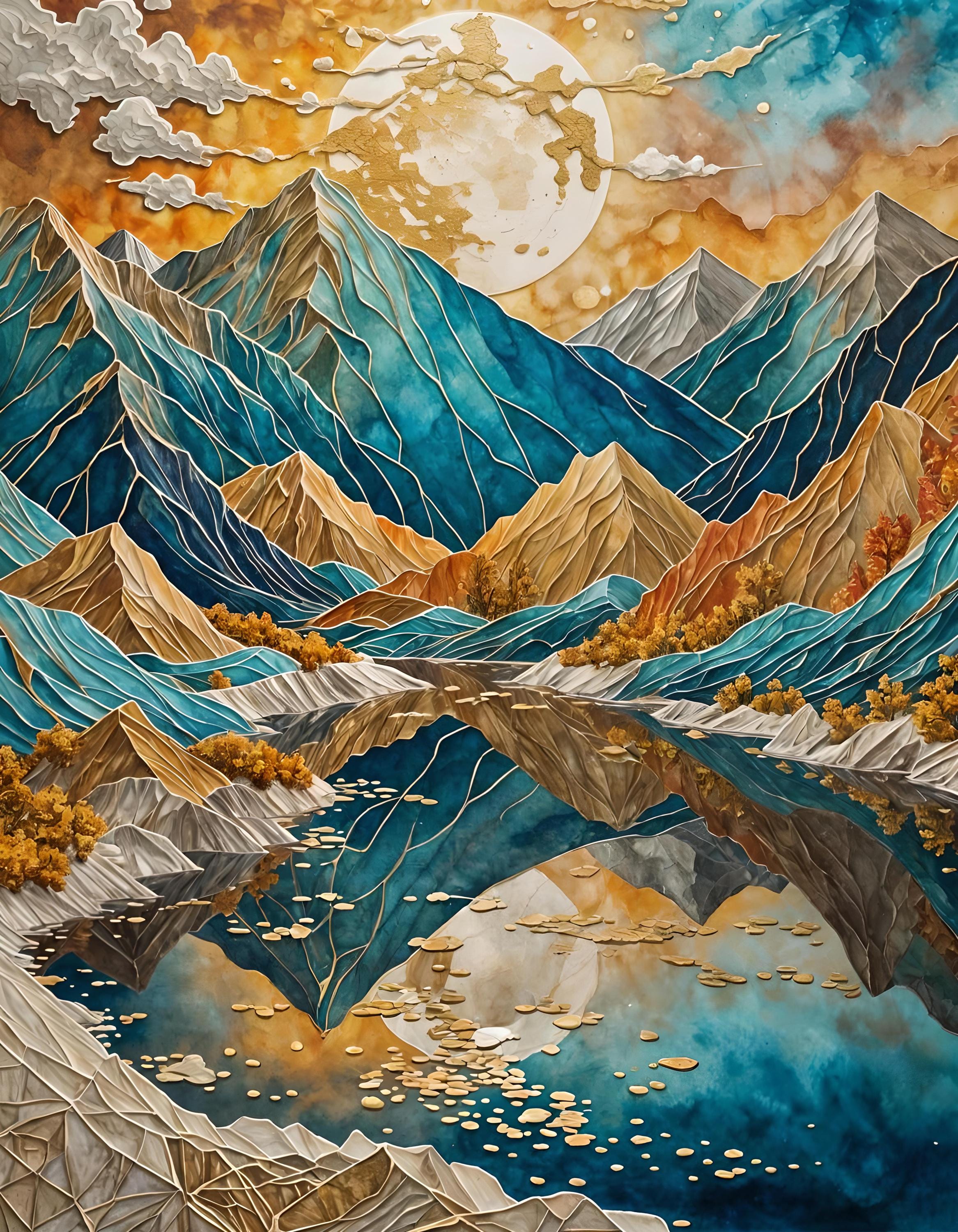 Beautiful Kintsugi Landscape Collection | Digital Download | Digital ...