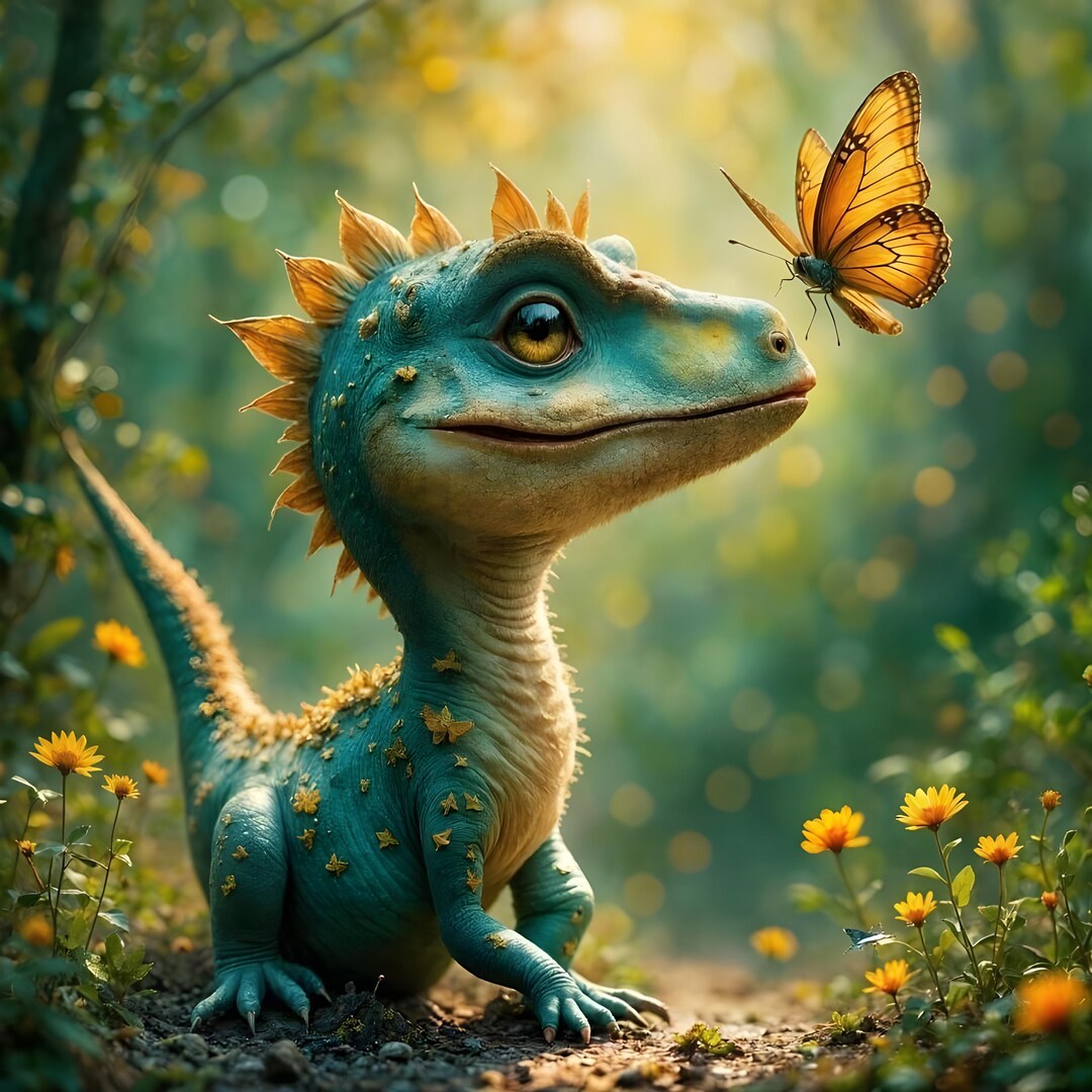 Cute Dinosaur Art Print Digital Download Digital Print 1 Image JPEG and ...